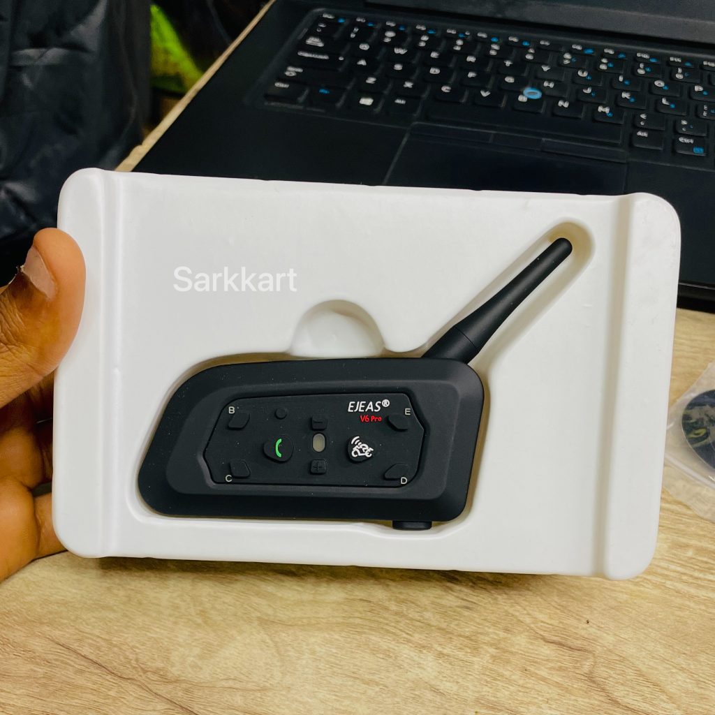 EJEAS V6 Pro Motorcycle Bluetooth Intercom - Sarkkart