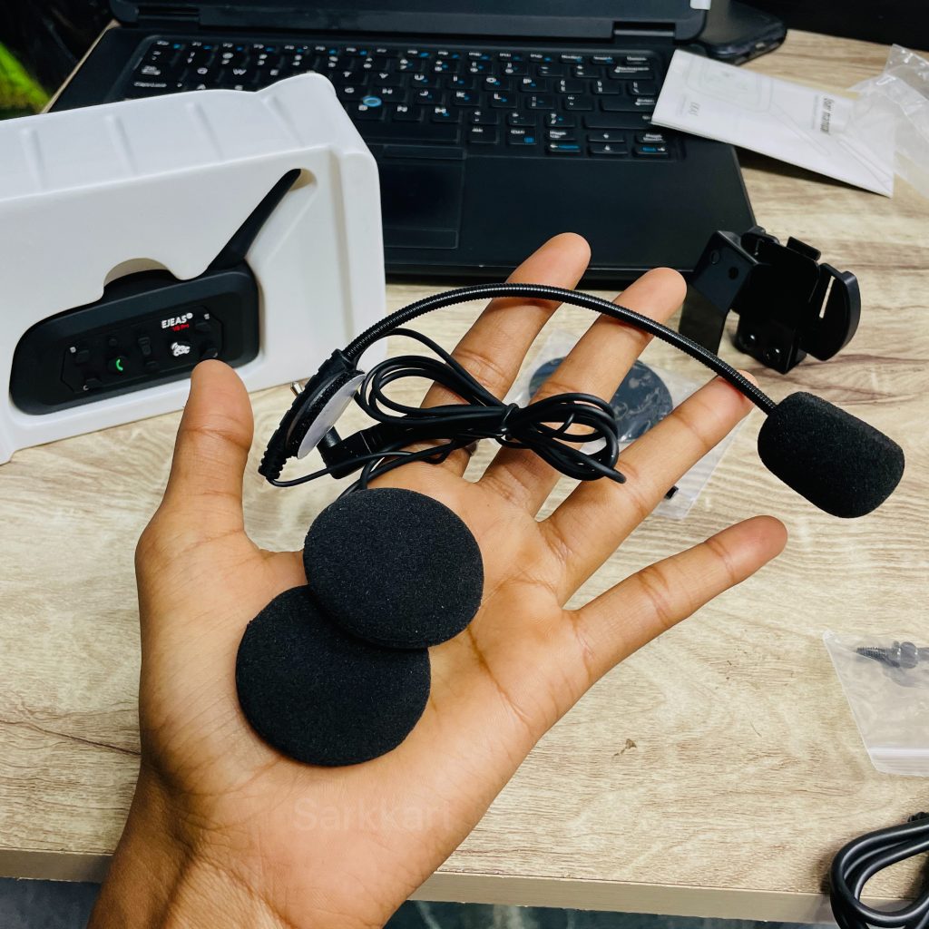 EJEAS V6 Pro Motorcycle Bluetooth Intercom - Sarkkart