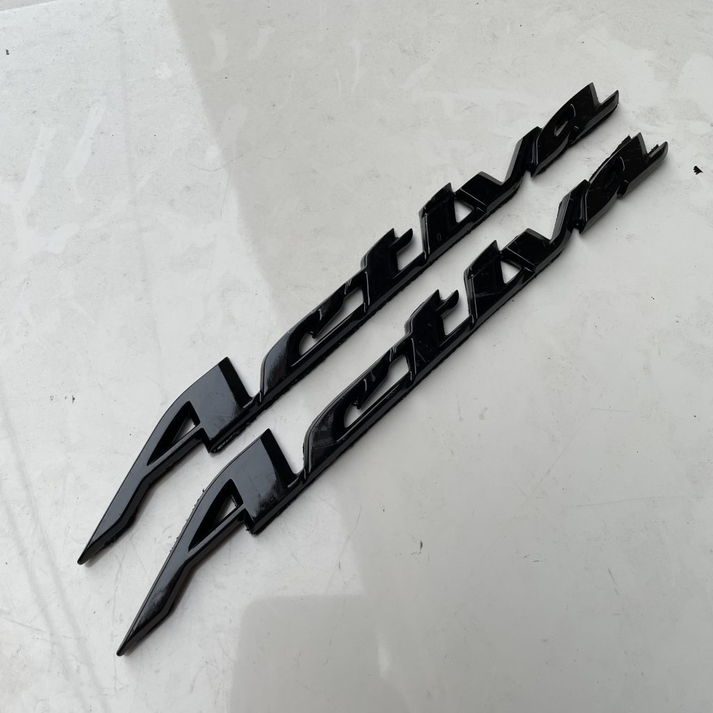 Sarkkart Original Honda Activa logo full kit with Stickers Black carbon ...