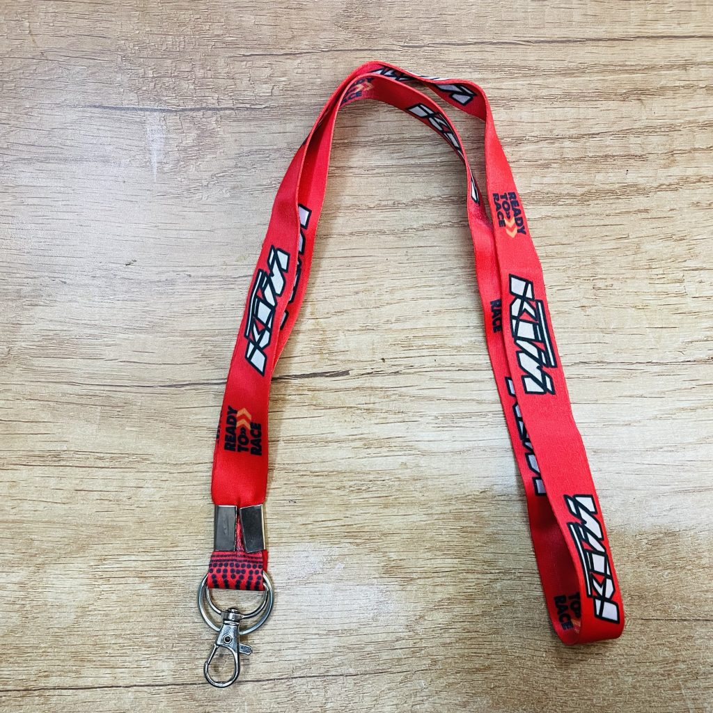 Sarkkart Orange Red ktm tag Fabric long ribbon Locking Hook Long Id Tag ...