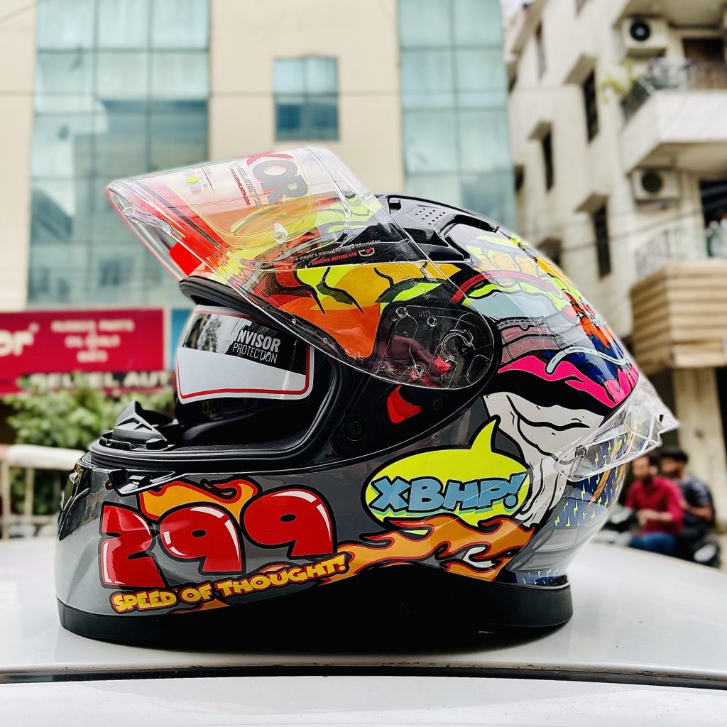 Steelbird SBH-25 SHARP Full Face Helmet – ISI Certified – Glossy Black ...