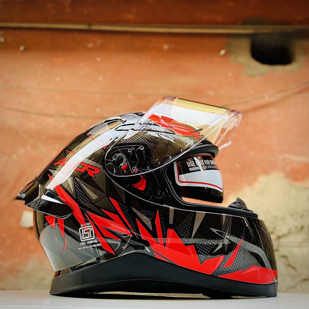 Axor Apex HUNTER (ISI ECE DOT Certified ) Dual Visor Full Face CLEAR ...