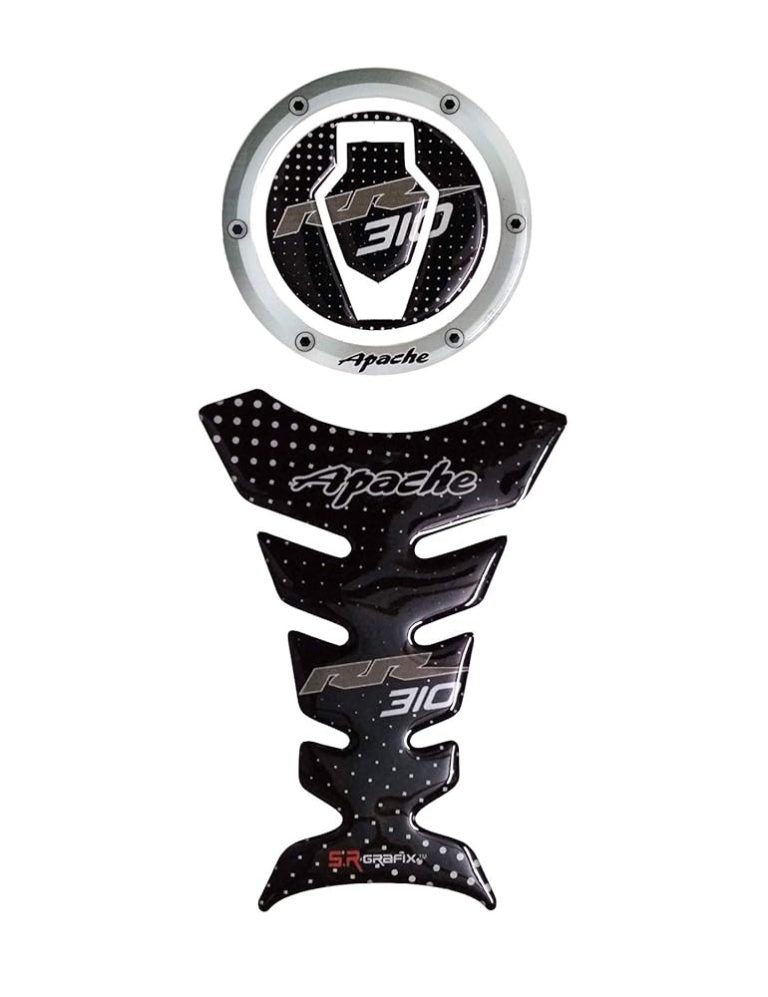 Combo Tvs Apache Rr 310 Customize Vinyl Tank Pad Fuel Cap Sticker, Self ...