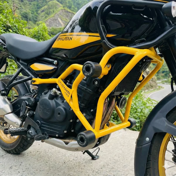 Himalayan 450 Premium Crash Guard Reliable Heavy (Black and Yellow ...