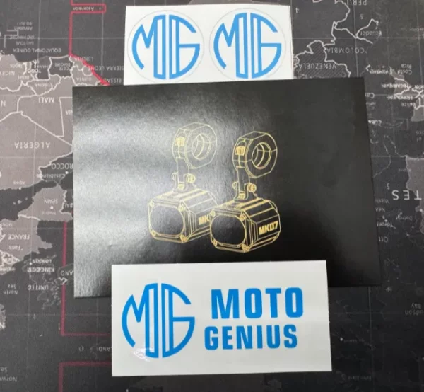 MotoGenius MK-07 60W Dual Color LED Fog Light Yellow White with Wiring ...